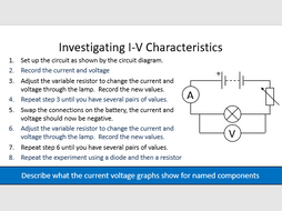 Required Practical: IV Characteristics - Lesson 10, Electricity, AQA ...