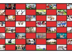 Friendship Activities Spanish Legal Size Photo Checkerboard Game ...