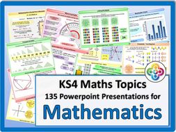 Maths Topics GCSE | Teaching Resources