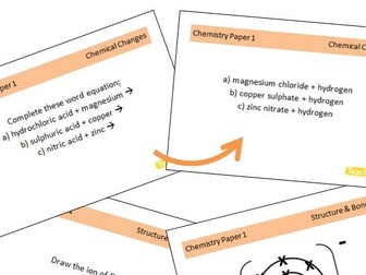 AQA GCSE Science Flashcards (Paper 1s) | Teaching Resources