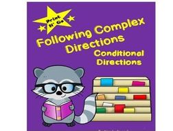 Conditional Directions-Following Complex Directions | Teaching Resources