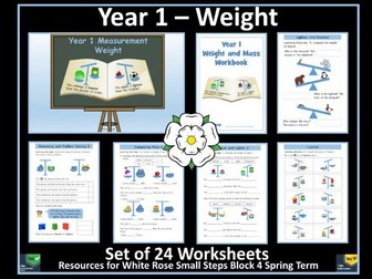 Weight and Mass - Year 1 Bundle by Krazikas - Teaching Resources - Tes
