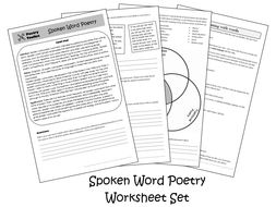 Spoken Word Poetry (Slam Poetry) Worksheets | Teaching Resources