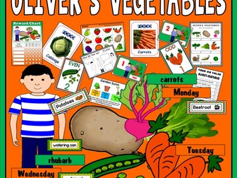 *STORY BUNDLE* OLIVER'S VEGETABLES, OLIVER'S FRUIT SALAD, HARRY AND THE ...