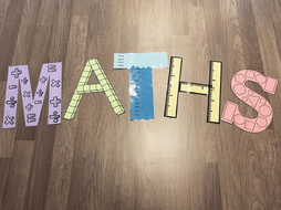 Maths Wall Display Lettering | Teaching Resources