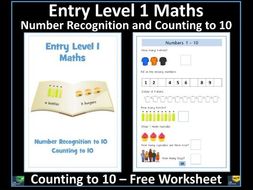 Entry Level 1 Maths: Counting to 10 FREE Worksheet - SEN Resource ...