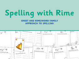 Spelling With Rime | Teaching Resources
