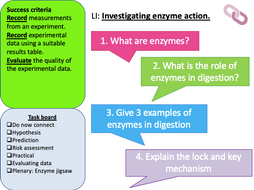 KS3 Investigating enzyme action (Digestion) | Teaching Resources