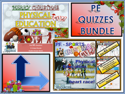 Physical Education PE Christmas Quiz BUNDLE | Teaching Resources