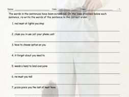 Modal Verbs-Obligation Necessity Prohibition Scrambled Sentences ...
