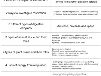 GCSE Biology B1 Revision Flashcards | Teaching Resources