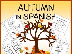 Spanish Fall Vocabulary Sheets, Worksheets, Matching & Bingo Games ...