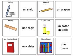 Stationery: French Vocabulary Card Sort | Teaching Resources