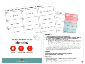 Always, Sometimes, Never Bundle | Teaching Resources
