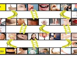 Body Parts Spanish Legal Size Photo Chutes and Ladders Game | Teaching ...