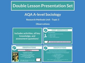 Research Methods - AQA A-level Sociology - Entire Unit | Teaching Resources