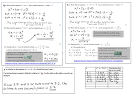 Maths GCSE iteration worksheet | Teaching Resources