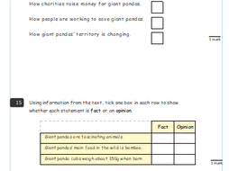 KS2 Reading SATs question template | Teaching Resources