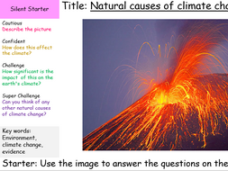 Natural causes of climate change | Teaching Resources
