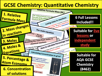 GCSE Chemistry: Concentration of Solutions | Teaching Resources