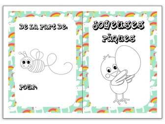 Easter colouring cards (French) | Teaching Resources