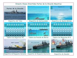 Parts of Speech Spanish PowerPoint Battleship Game | Teaching Resources