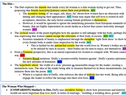 Carol Ann Duffy - English Literature A-Level | Teaching Resources