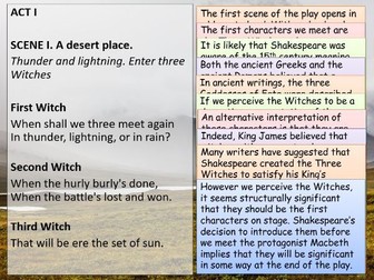Macbeth: Annotated Acts Complete Bundle | Teaching Resources