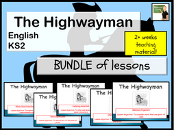 The Highwayman KS2 BUNDLE of lessons | Teaching Resources