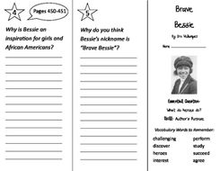 Brave Bessie Trifold - Wonders 2nd Grade Unit 5 Week 3 | Teaching Resources