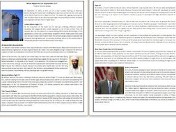 What Happened on September 11? - Reading Comprehension Worksheet / Text ...