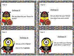 Minions Writing Challenge Year 2 | Teaching Resources