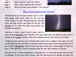 Thunder and Lightning Explanation Text Comprehension Activity ...