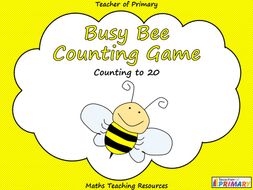 Busy Bee Counting Game | Teaching Resources