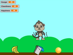 Virtual Pet Scratch project | Teaching Resources