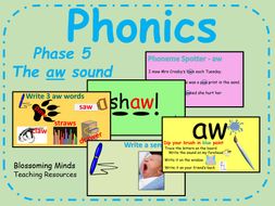 Phonics phase 5 - The 'aw' sound | Teaching Resources
