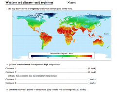 Weather and climate test | Teaching Resources