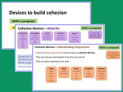 Devices to build cohesion - Presentation & Exercises | Teaching Resources