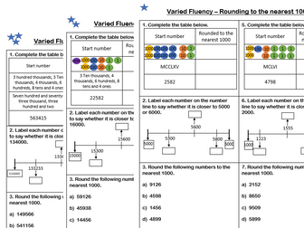 White Rose Maths - Year 4 - Rounding to the nearest 1000 (Varied ...