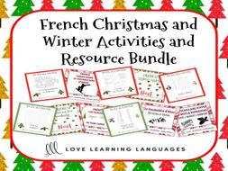 Noël et le Vocabulaire d'Hiver BUNDLE - French Christmas and Winter ...