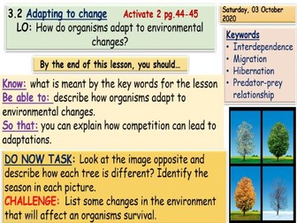 Adaptation and inheritance Activate 2 KS3 Science Bundle | Teaching ...