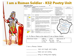 Roman Poetry Unit - I am a Roman Soldier KS2 | Teaching Resources
