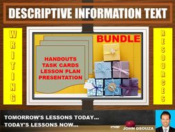 DESCRIPTIVE INFORMATION TEXT BUNDLE by john421969 | Teaching Resources