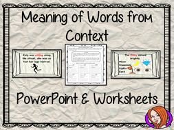 Understanding Meaning from Context - PowerPoint and Worksheets ...