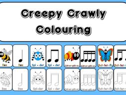 Creepy Crawly Colouring In | Teaching Resources