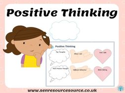 Positive Thinking Worksheet | Teaching Resources