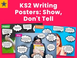 KS2 Show, Don't Tell: Writing Posters | Teaching Resources