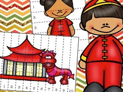 Chinese New Year Number Puzzles Counting to 10 | Teaching Resources