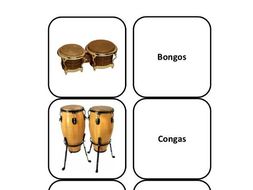 Musical Instruments - Card Matching Activity | Teaching Resources