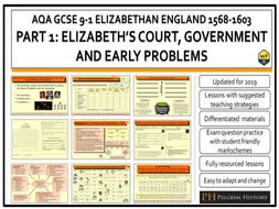 Elizabethan England 1568-1603 AQA GCSE 9-1 Bundle Part 1 by ...